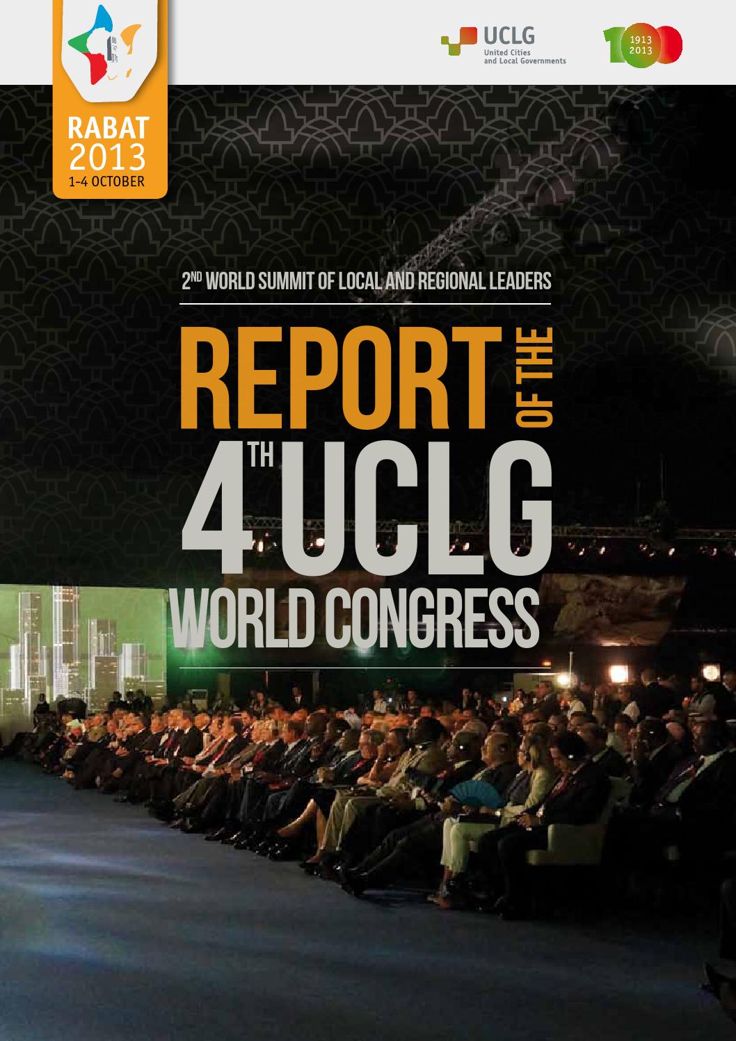 4th UCLG World Congress Report by UCLG CGLU - Issuu