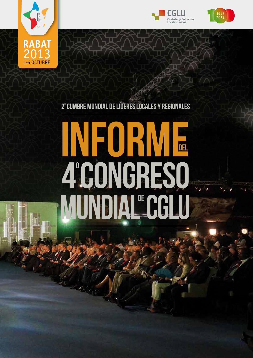 Informe del 4º Congreso de CGLU by UCLG CGLU - Issuu