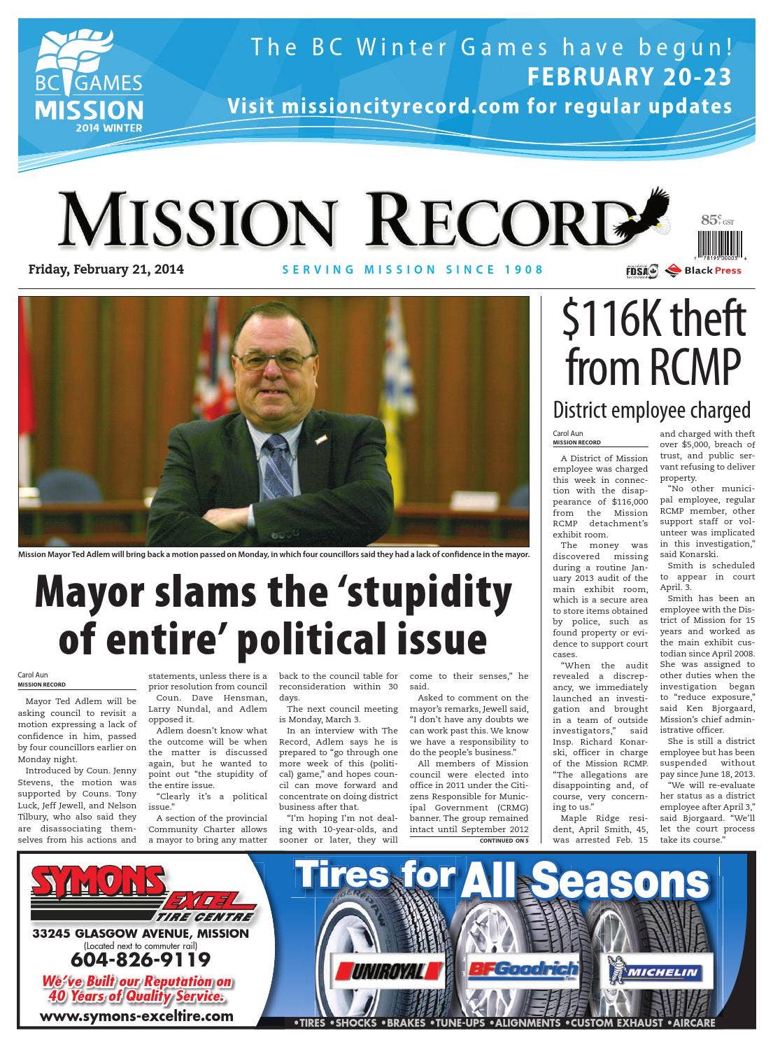 Mission City Record, February 21, 2014 by Black Press Media Group - Issuu