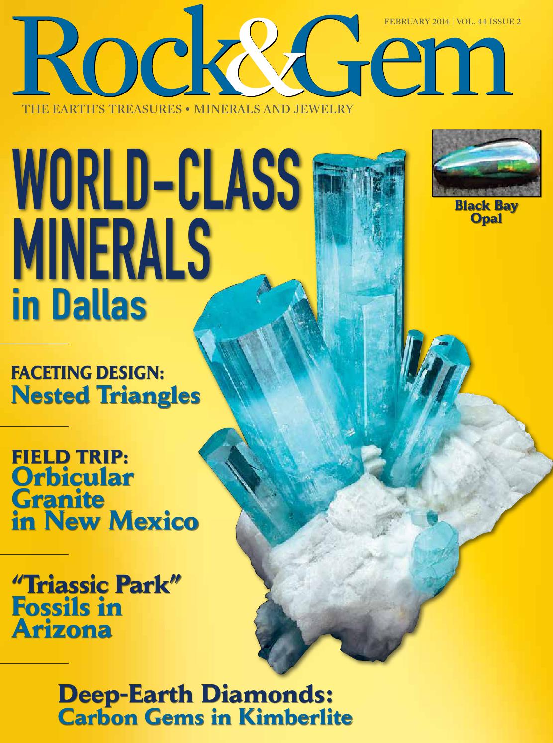 Rock & Gem Magazine, February 2014 Featuring the Perot Museum of Nature ...