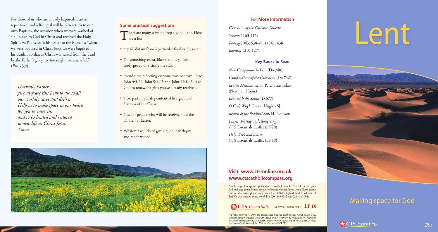 Lent Leaflet by Catholic Truth Society - Issuu