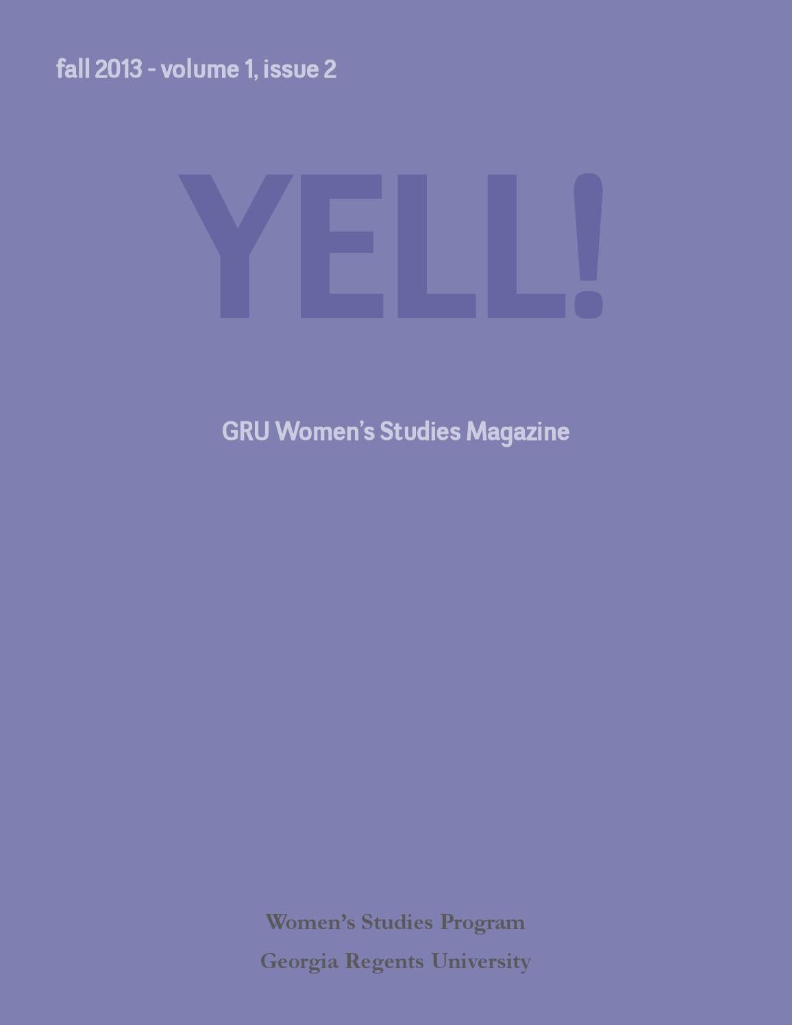 Yell!: GRU Women's Studies Magazine (1.2) by AUGWGST - Issuu