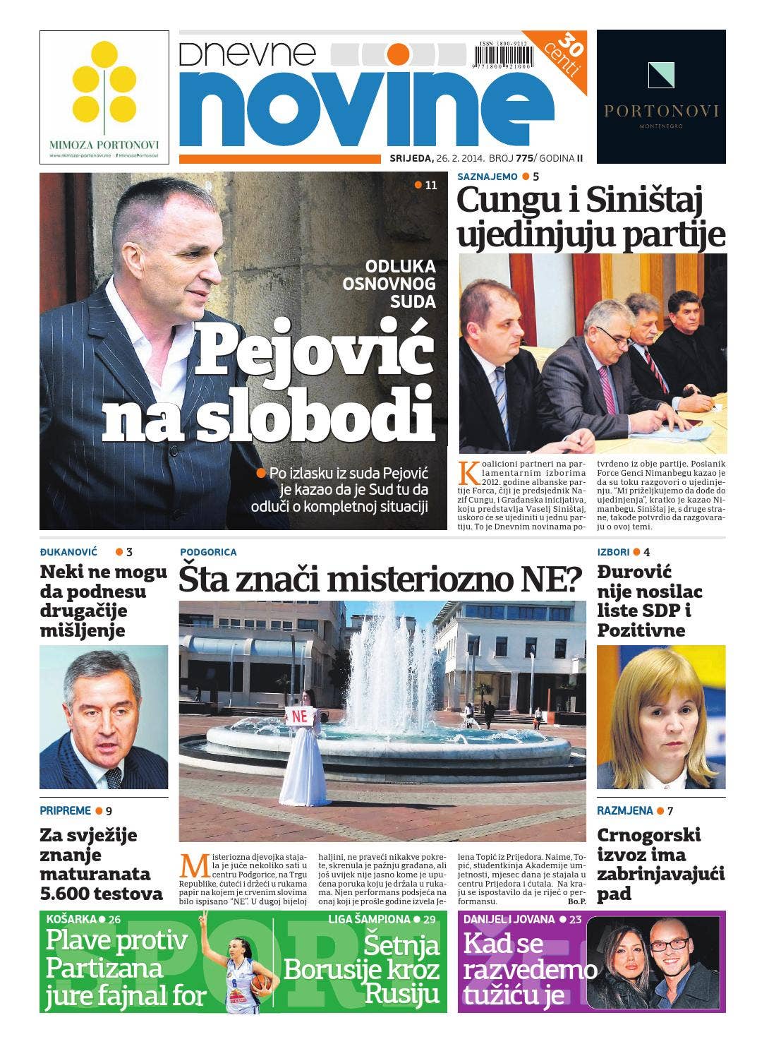 Izdanje 26. februar 2014. by Dnevne Novine - Issuu