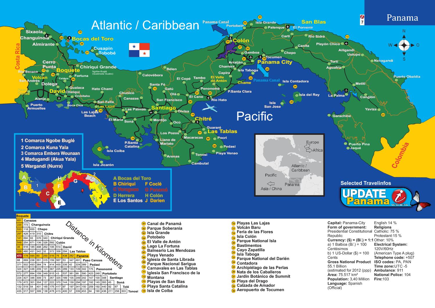Panama Overview Map by MGG Caddy S.A. - Issuu