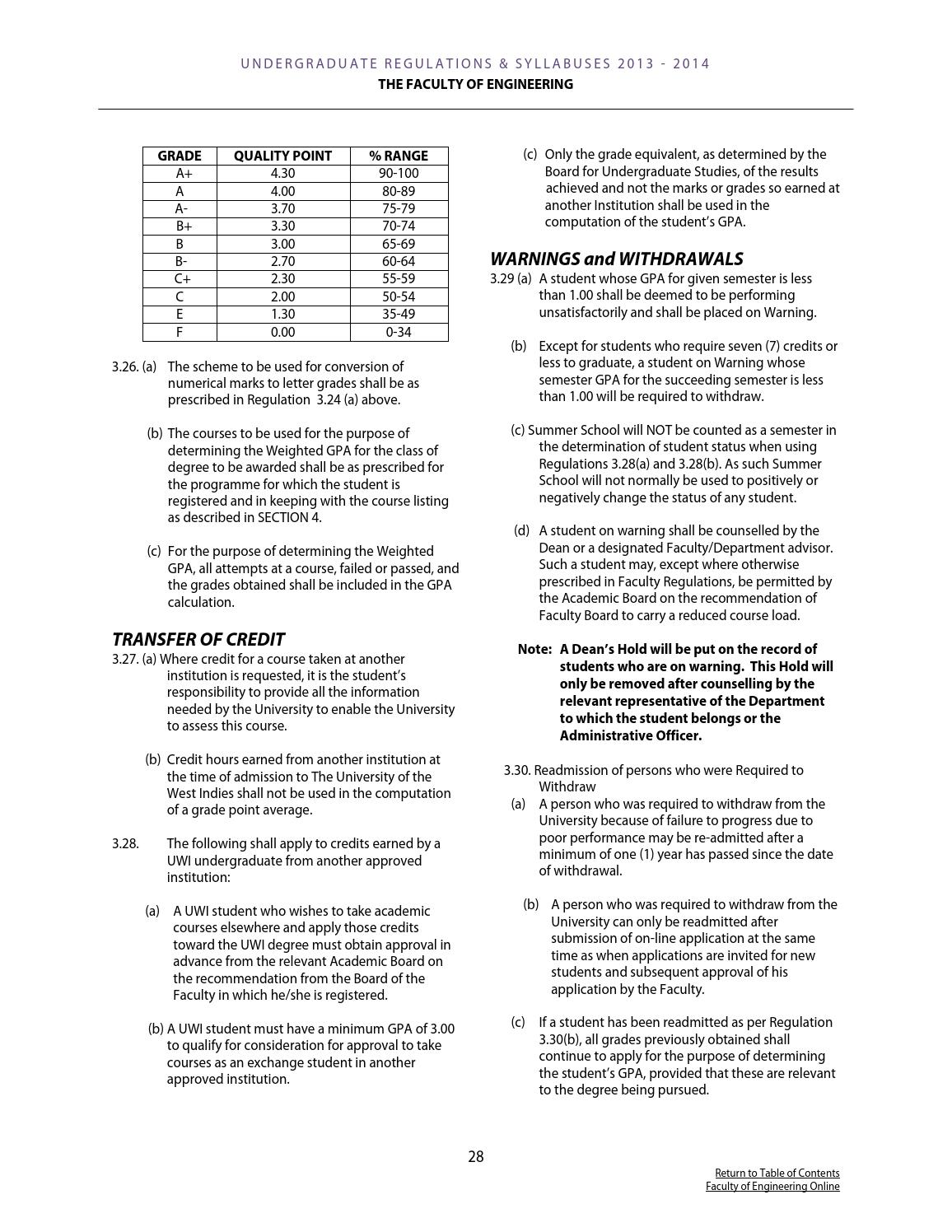 Faculty of Engineering Undergraduate Booklet 2013/2014 by UWI St ...