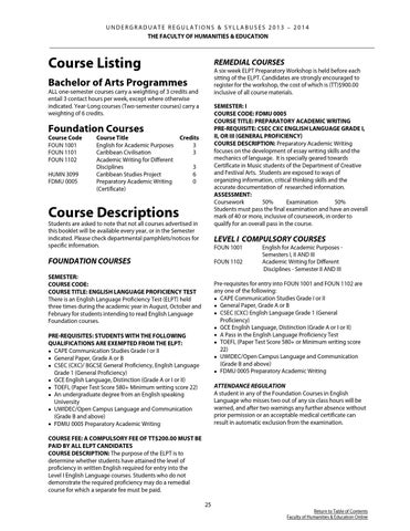 Faculty of Humanities & Education Undergraduate Booklet 2013 - 2014 by ...