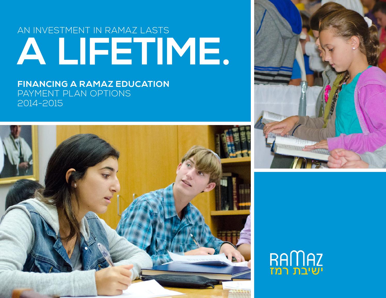 Ramaz Tuition + Finance 2014-2015 by Ramaz School - Issuu