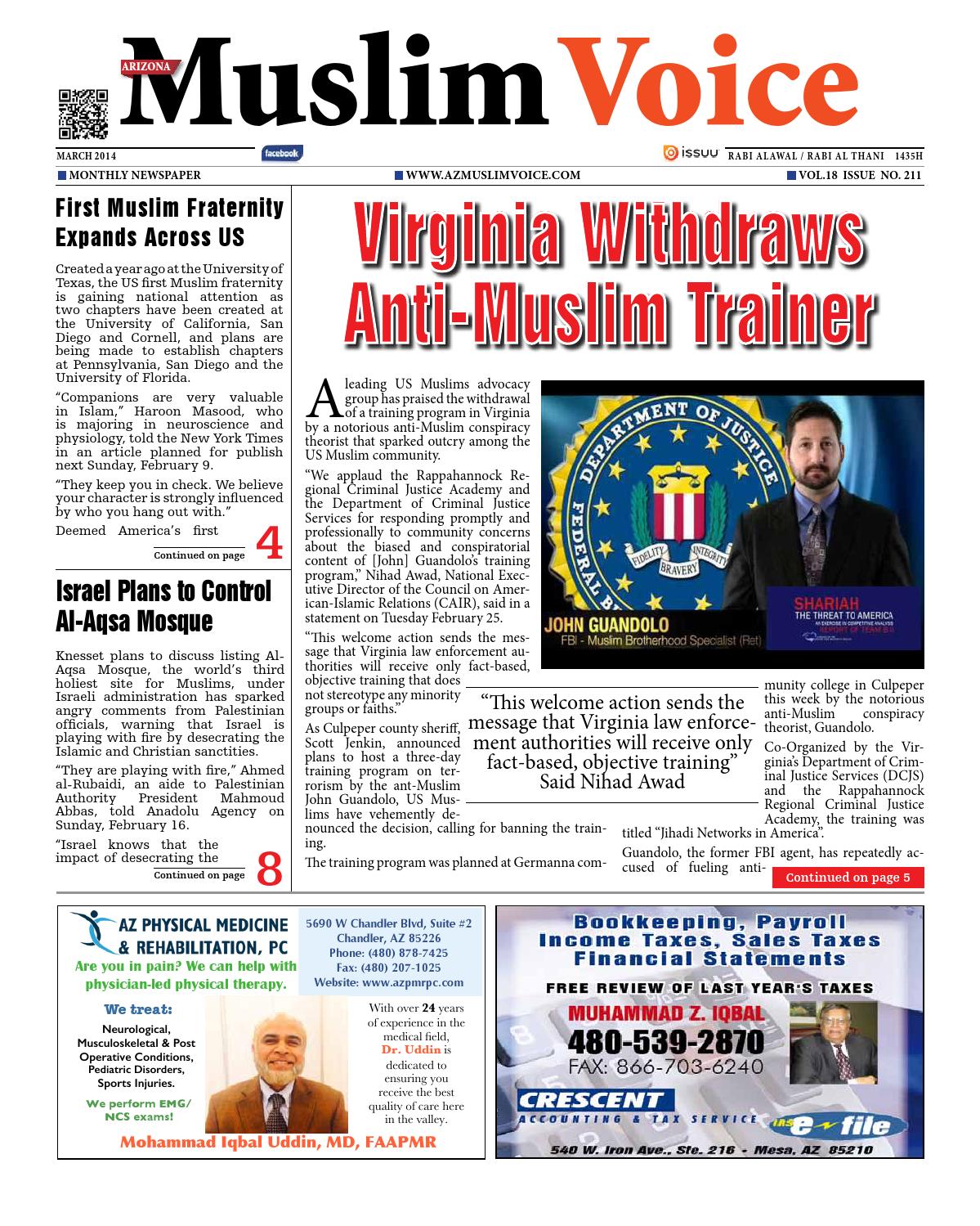 Muslim Voice newspaper March 2014 by Arabesque Media & Breek Media - Issuu