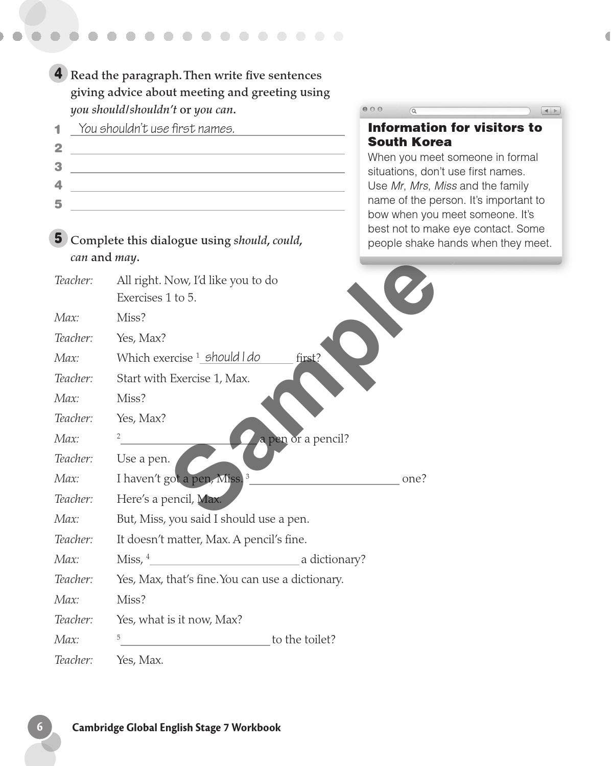 Cambridge Global English Stage 7 Workbook by Cambridge International ...