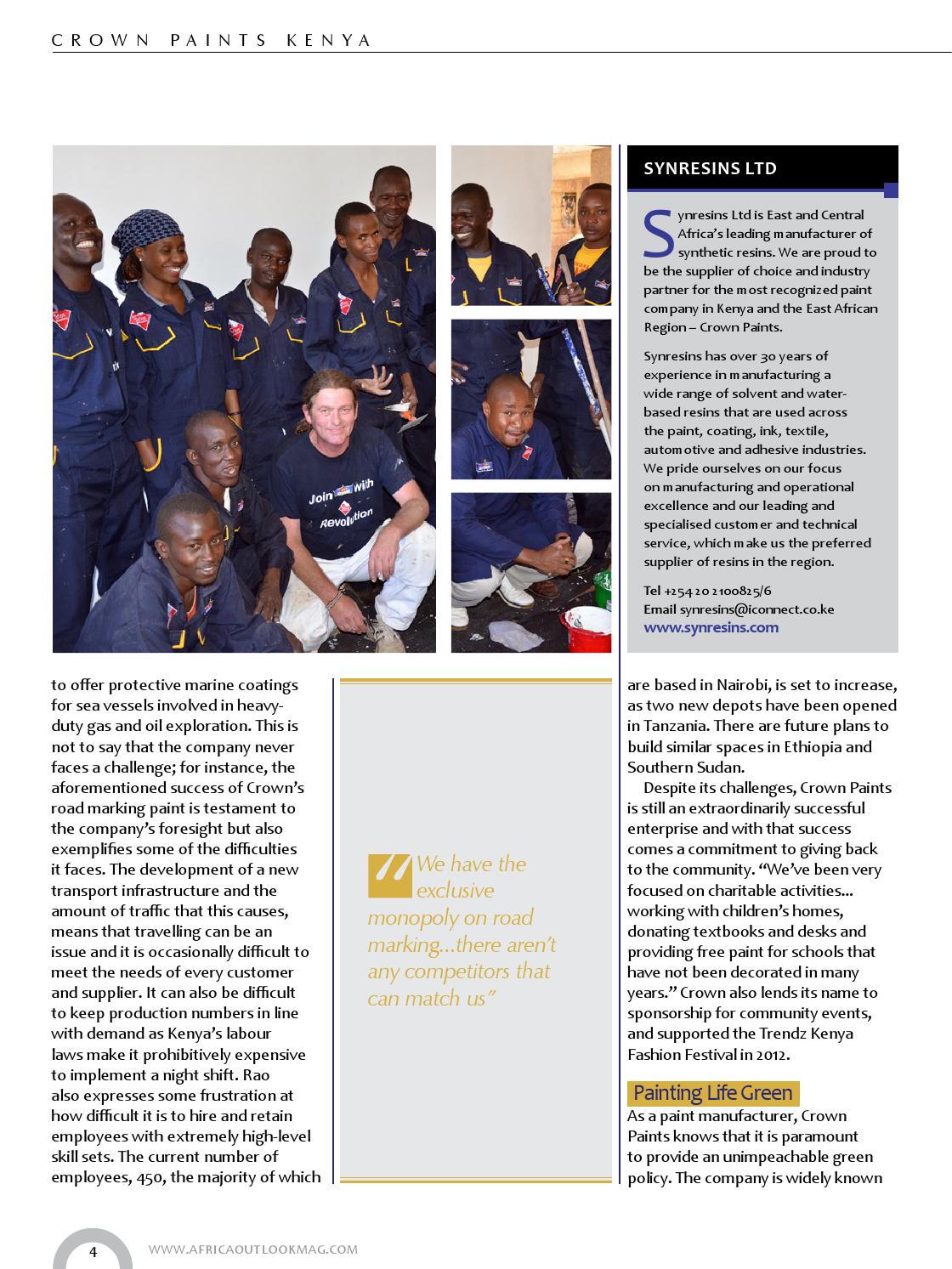 CROWN PAINTS KENYA by Outlook Publishing - Issuu