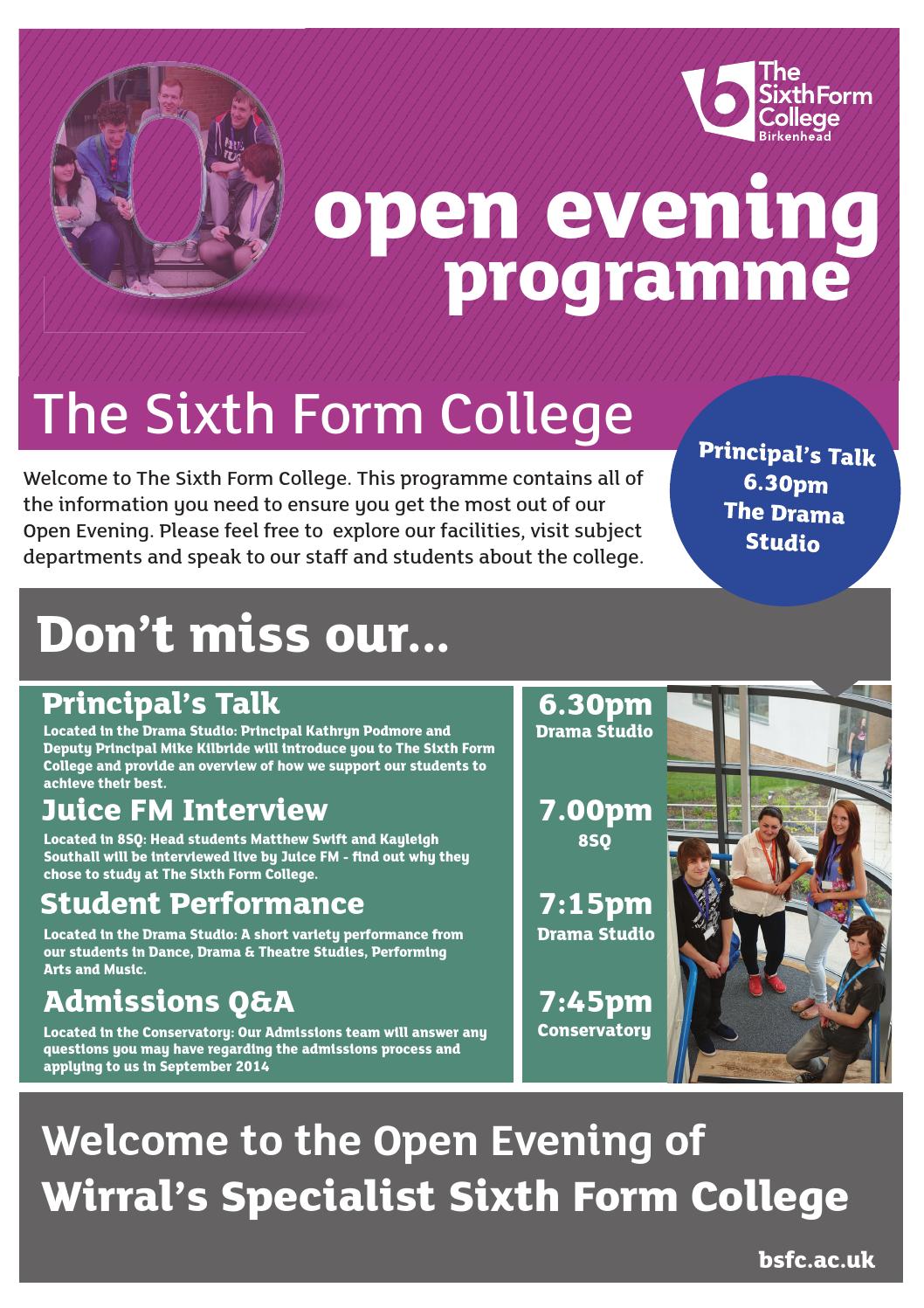 Open evening booklet jan 2014 by Schudio - Issuu