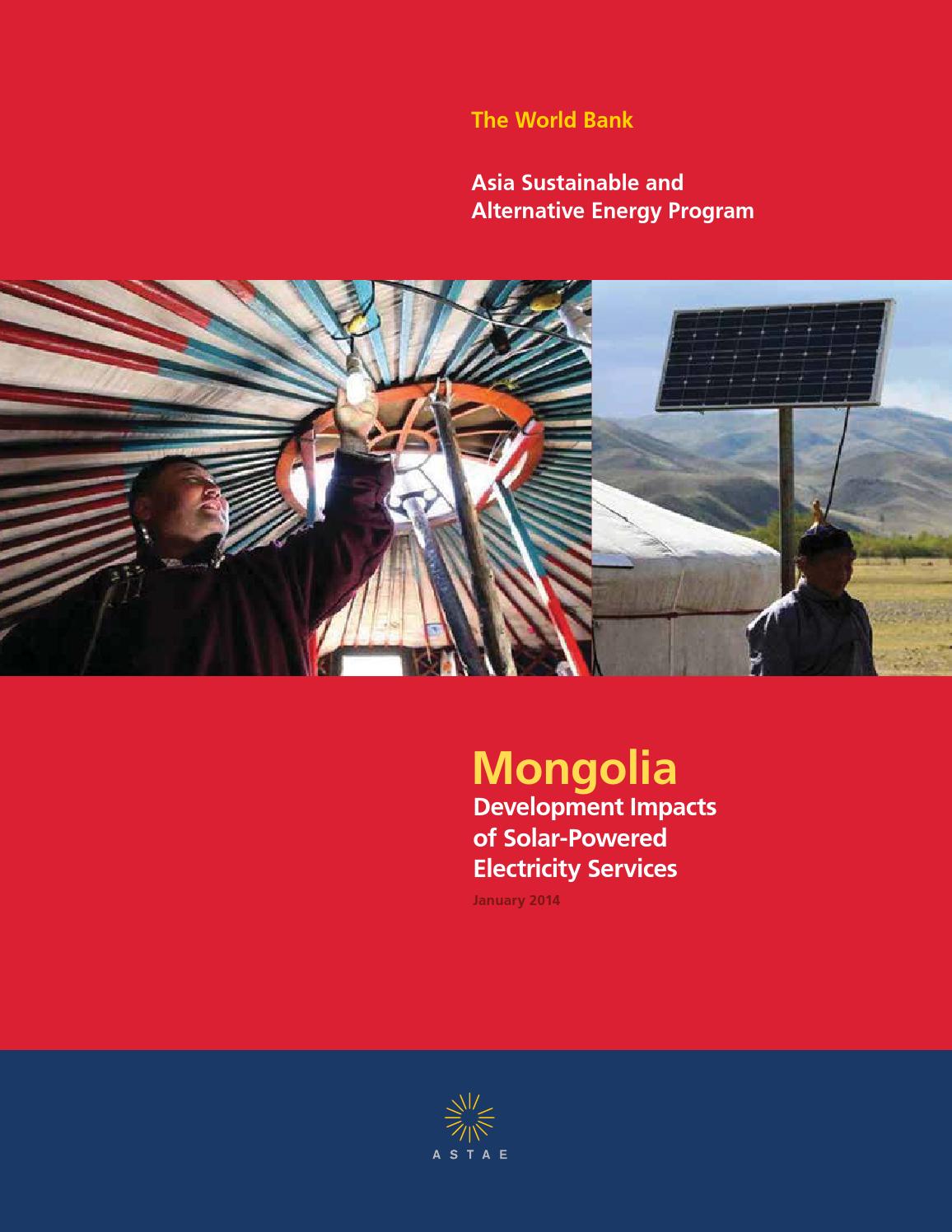 Development Impacts of Solar-Powered Electricity Services in Mongolia ...