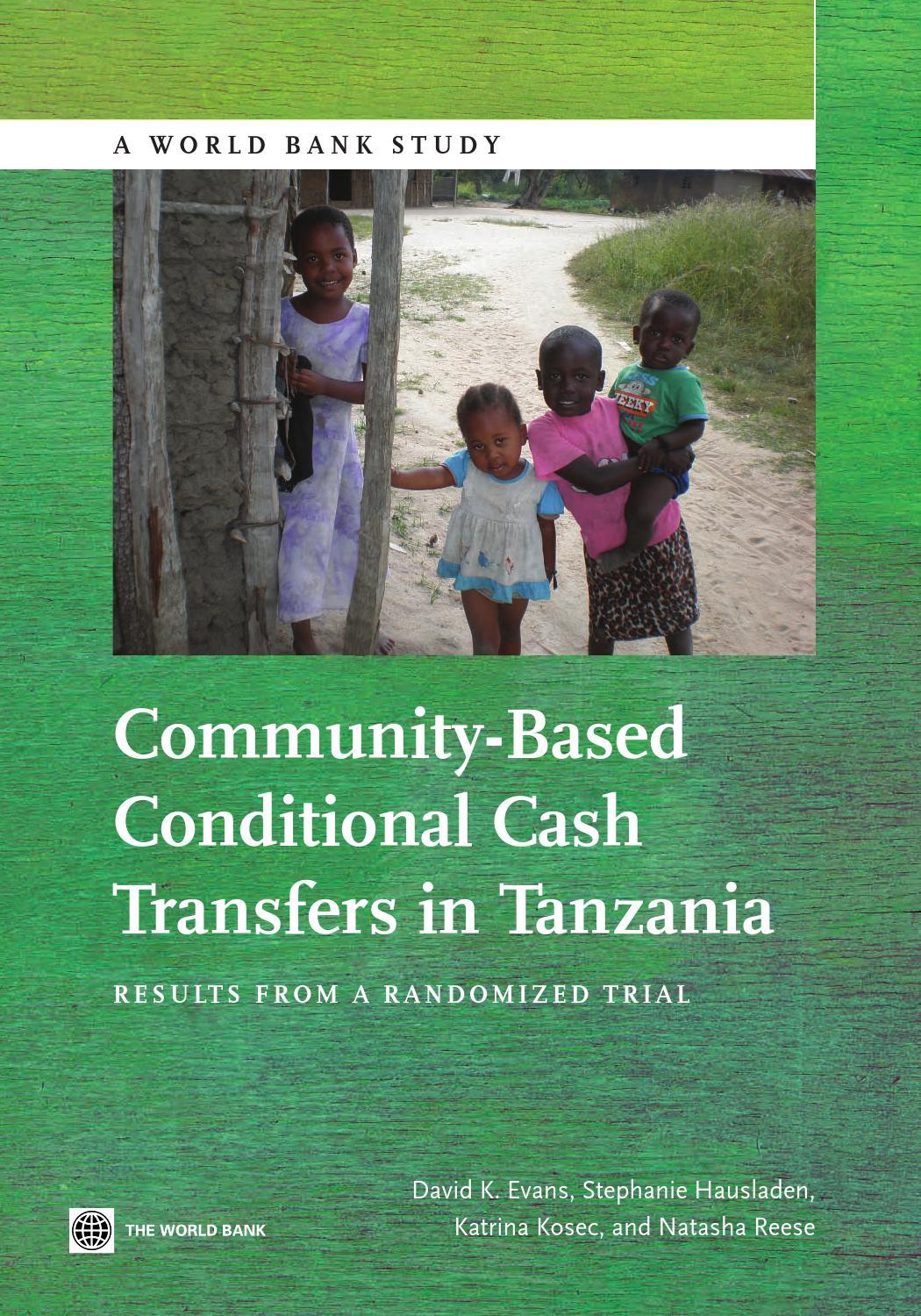 Community-Based Conditional Cash Transfers in Tanzania by World Bank ...