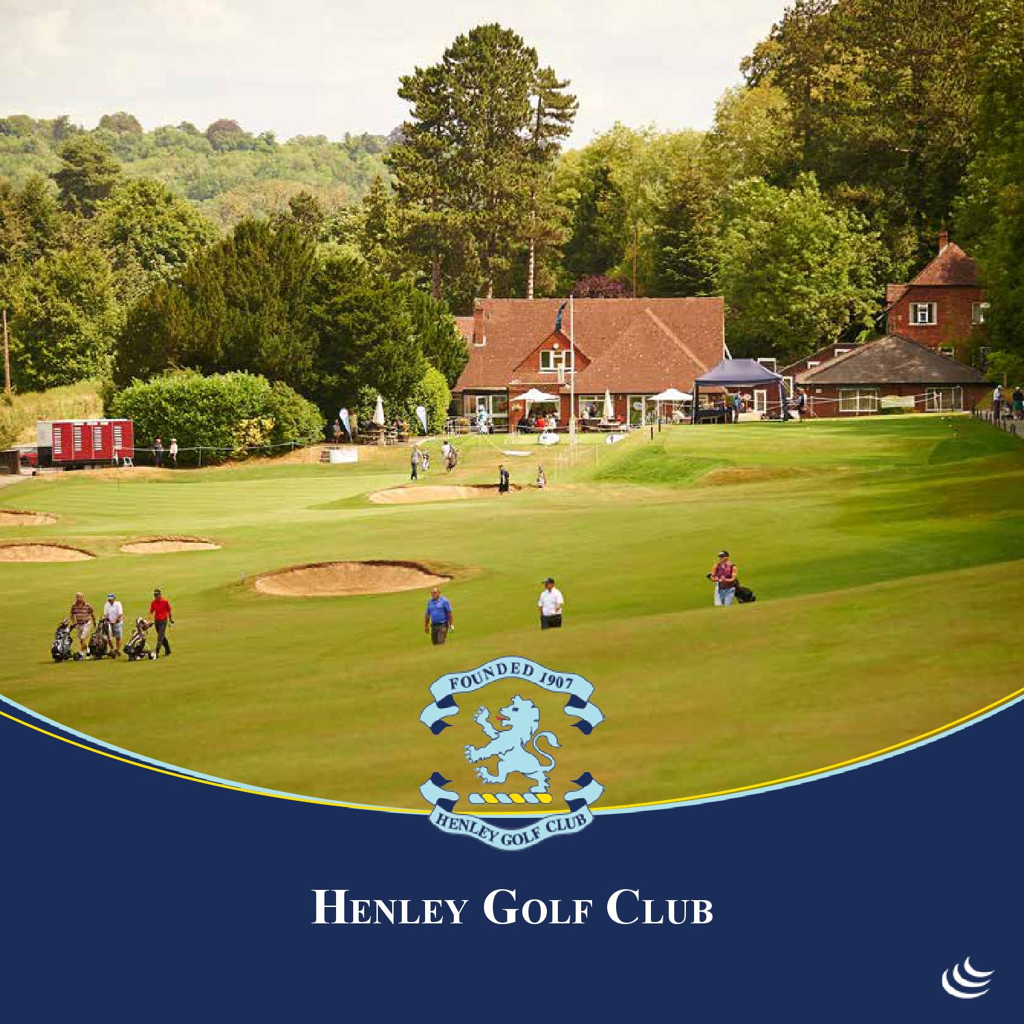 Henley Golf Club Official Brochure 2014 by Ludis - Issuu