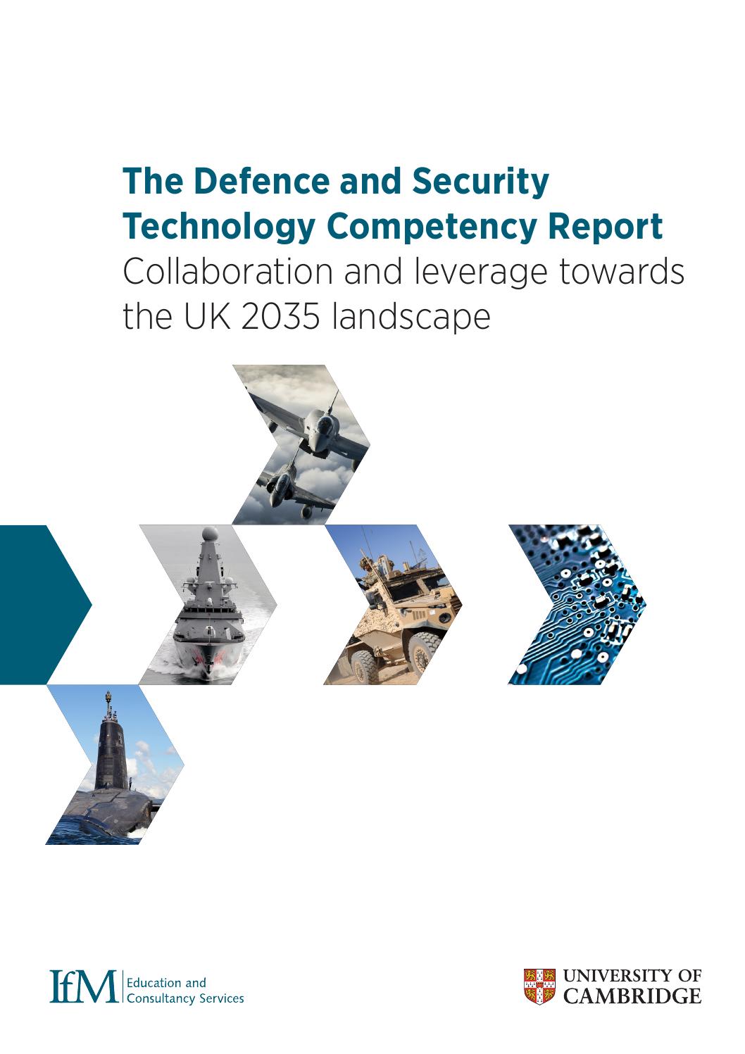 The defence and security technology competency report by Institute for ...