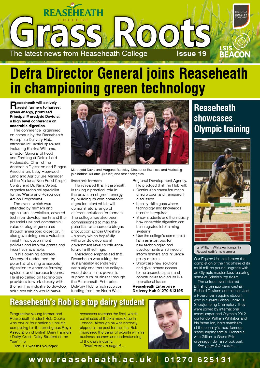 Grassroots 19 Online By Reaseheath College Issuu