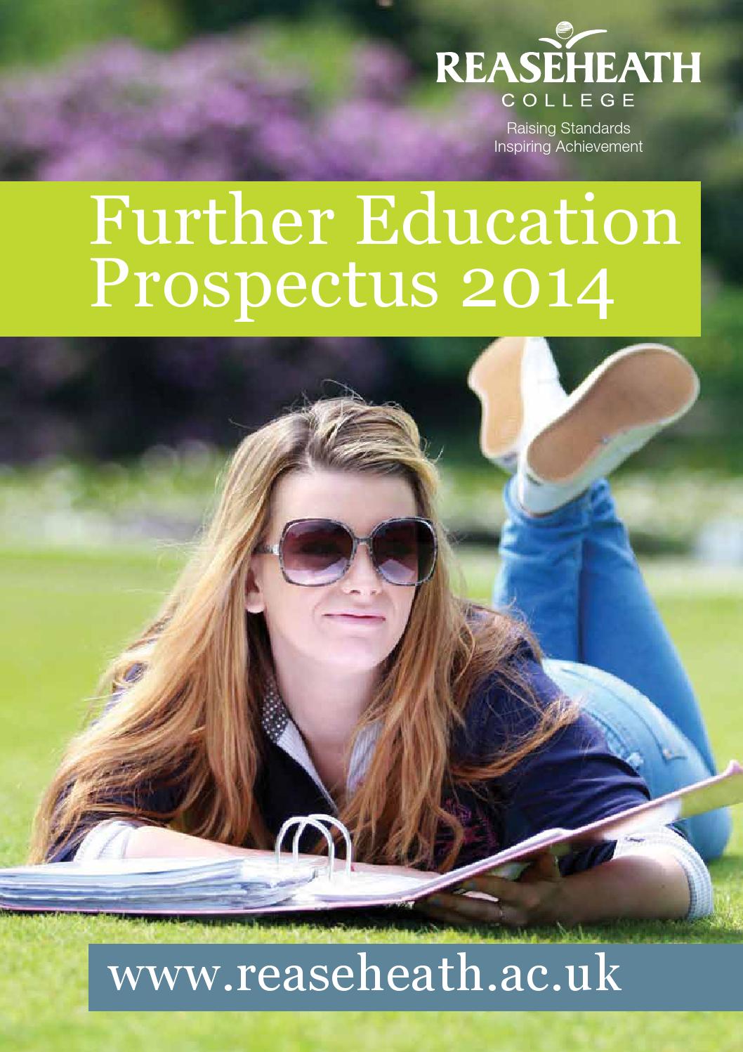 Fe prospectus 2014 online by Reaseheath College - Issuu