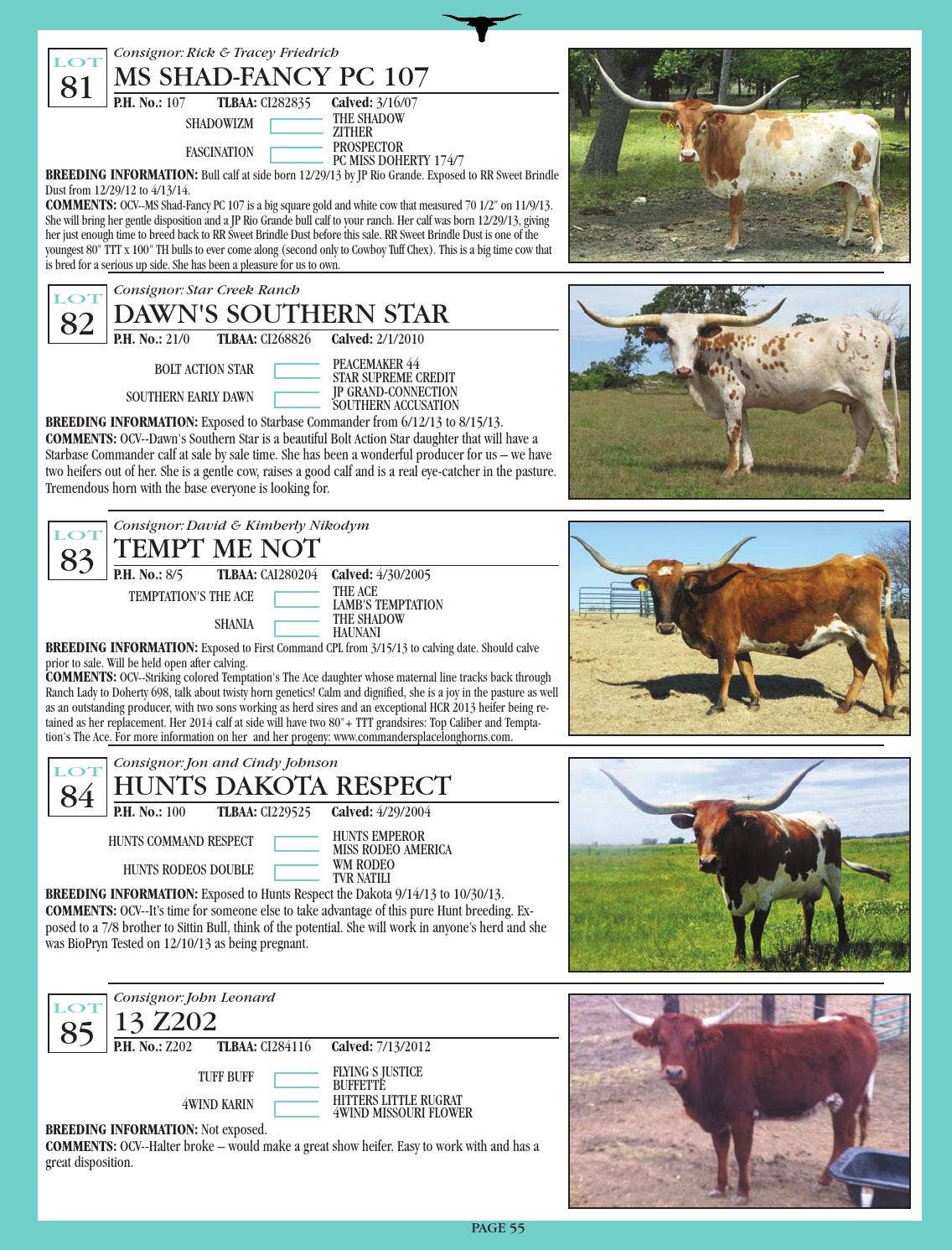 2014 Midwest Longhorn Sale Catalog by Texas Longhorn Trails Magazine ...