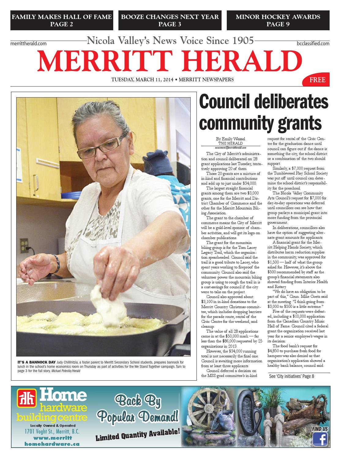 Merritt Herald, March 11, 2014 by Black Press Media Group - Issuu