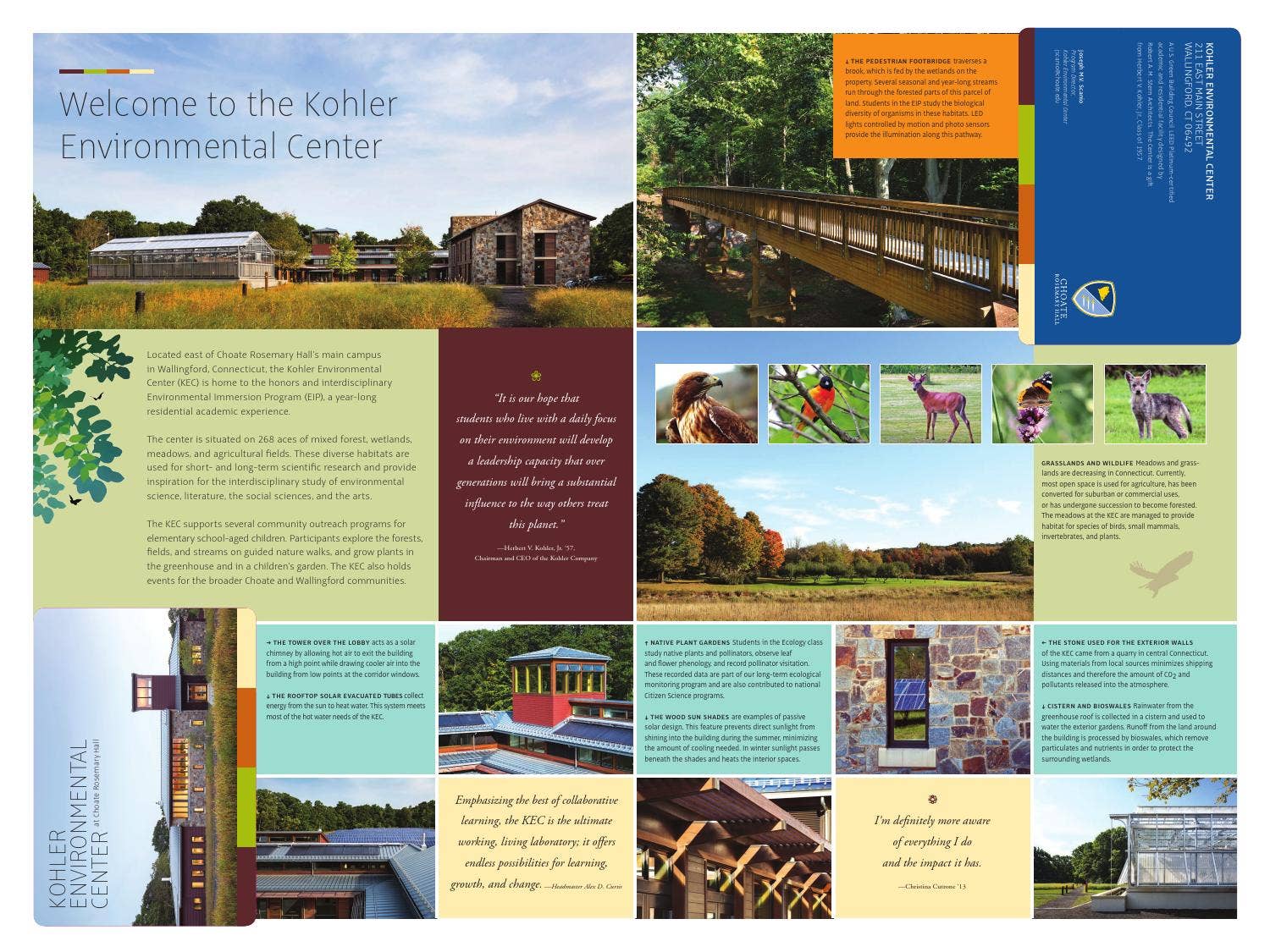 Kohler Environmental Center Z-Card by Choate Rosemary Hall - Issuu