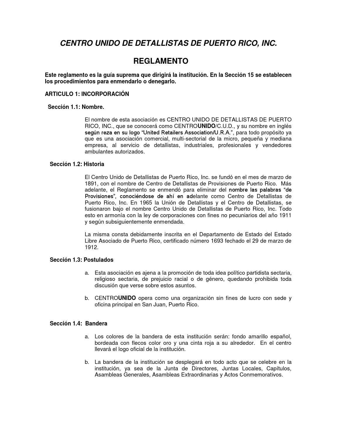Reglamento del CUD by CUD Puerto Rico - Issuu