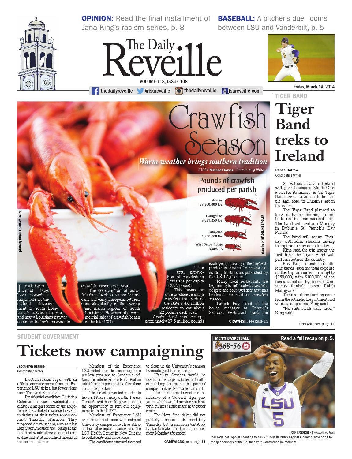The Daily Reveille - March 14, 2014 by Reveille - Issuu
