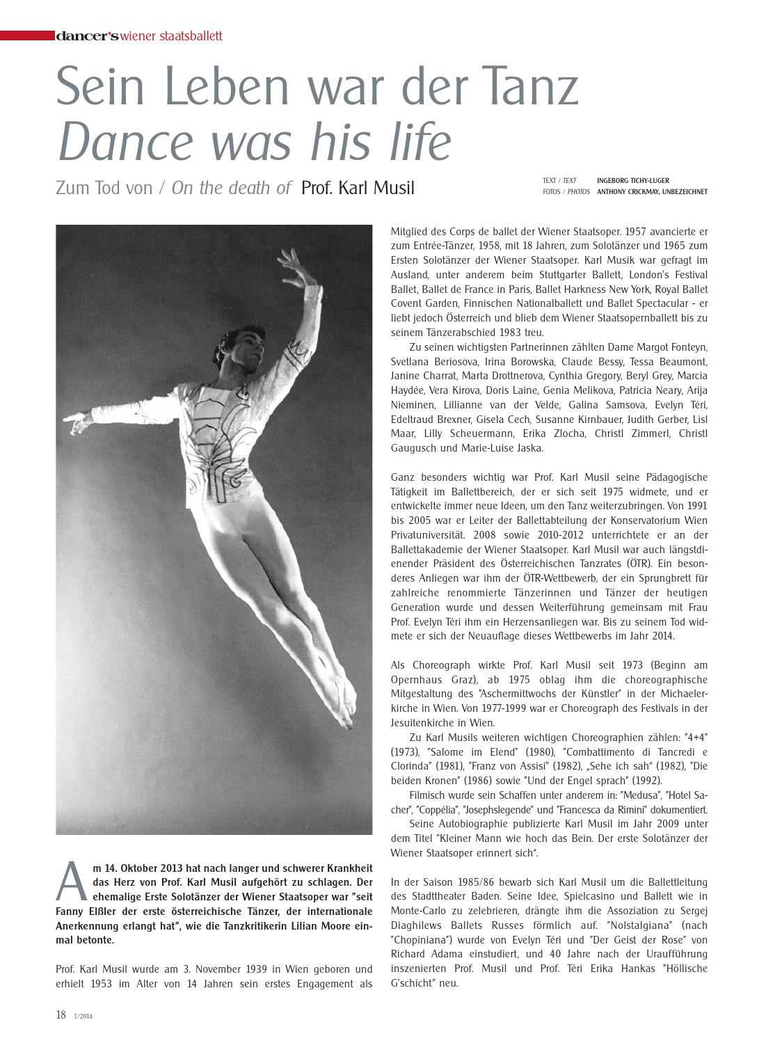 dancer's magazine issue 1/2014 by dancer’s – culture & lifestyle ...