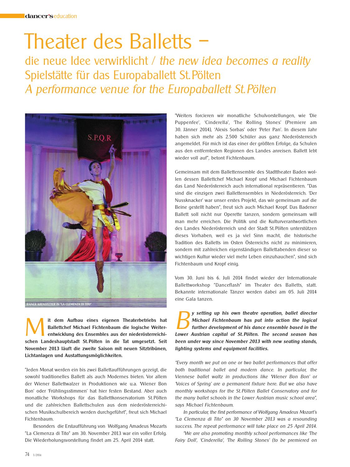 dancer's magazine issue 1/2014 by dancer’s – culture & lifestyle ...