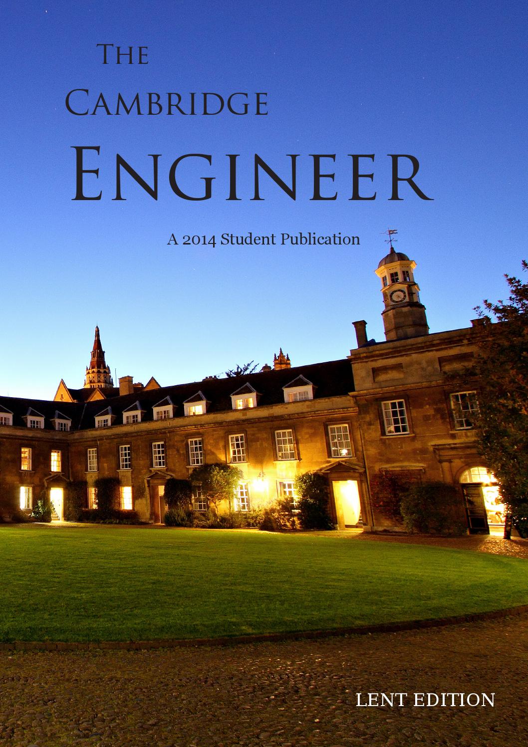 The Cambridge Engineer: Lent 2014 by The Cambridge Engineer (Cambridge ...