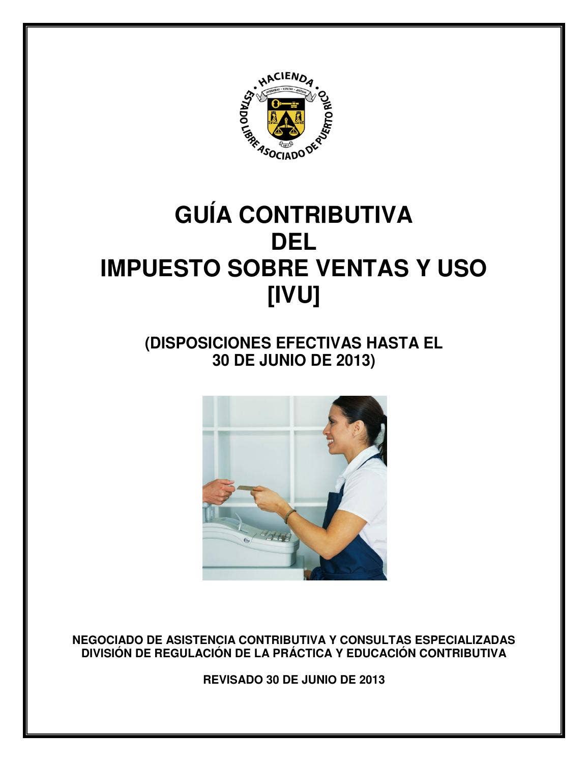 Guía Contributiva del Impuesto sobre Ventas y Uso [IVU] by CUD Puerto ...
