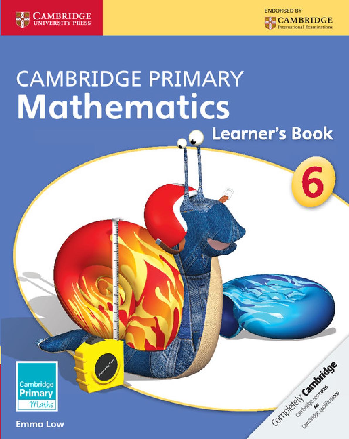 Cambridge Primary Mathematics Learner s Book Stage 6 By Cambridge Cambridge Primary Mathematics Learner s Book Stage 6 By Cambridge