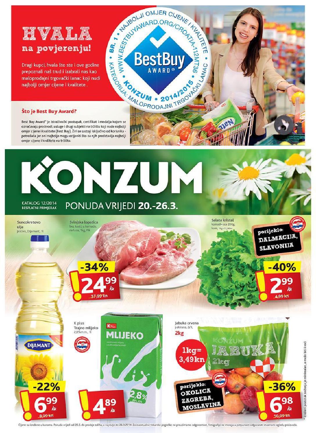 Konzum letak prehrana ozujak 2014 by katalozi.net - Issuu