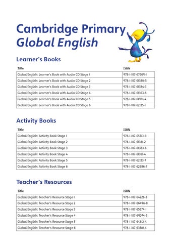 Cambridge Primary Global English - What you need to know by Cambridge ...