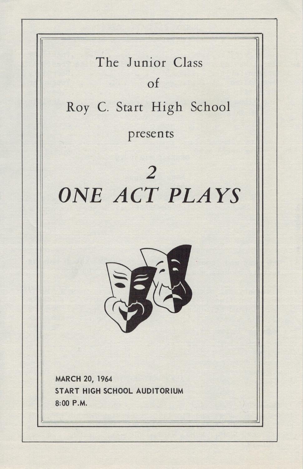 Junior Class presents Two One Act Plays by Donald Weber - Issuu