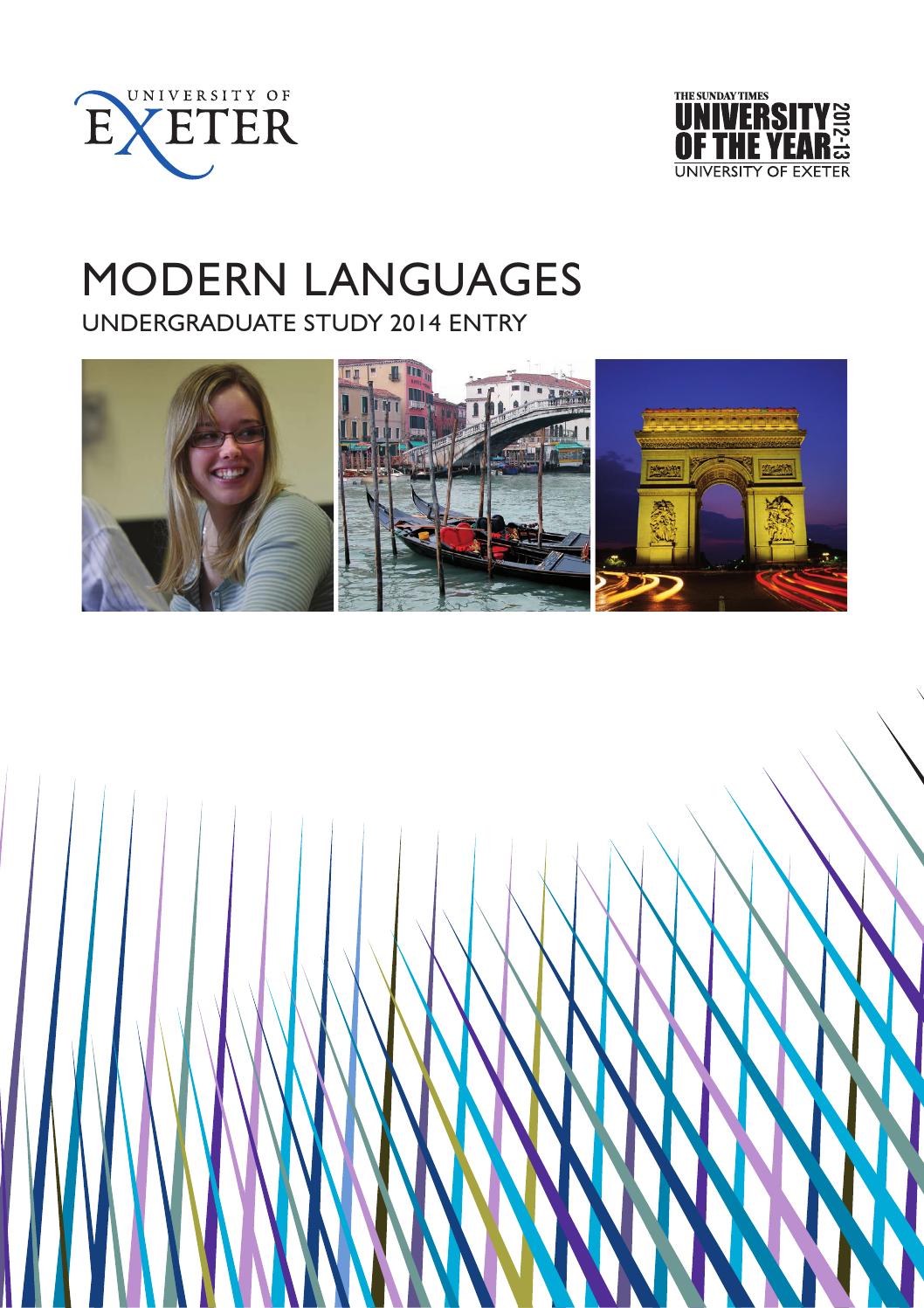 Modern Languages brochure 2014 by University of Exeter - Issuu