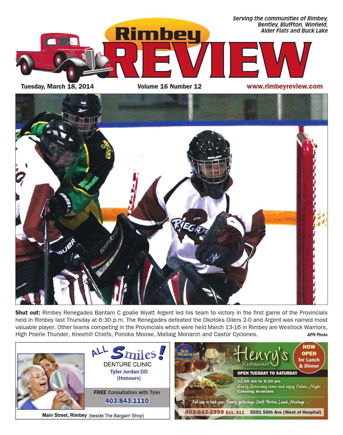 Rimbey Review, March 18, 2014 by Black Press Media Group - Issuu