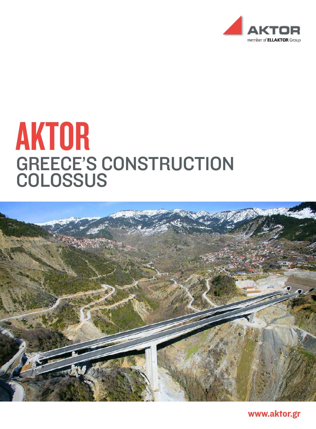 Aktor Europe Construction Apr14 Bro by Business Excellence Magazine - Issuu