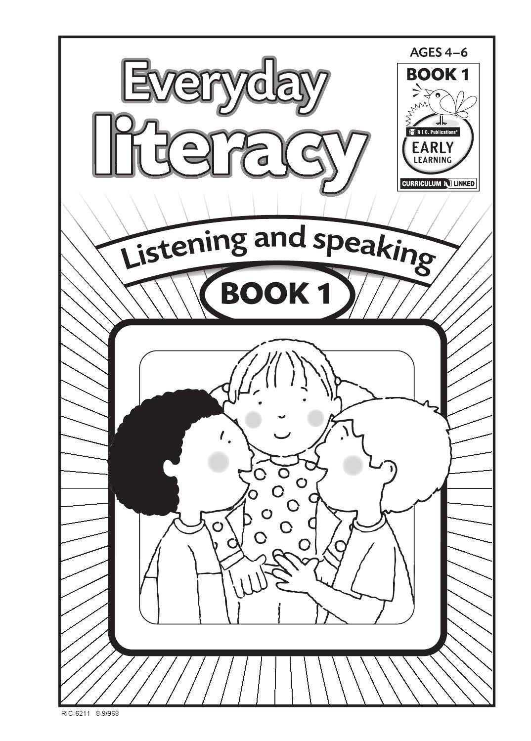 Everyday Literacy - Listening and Speaking: Book 1 by Teacher ...