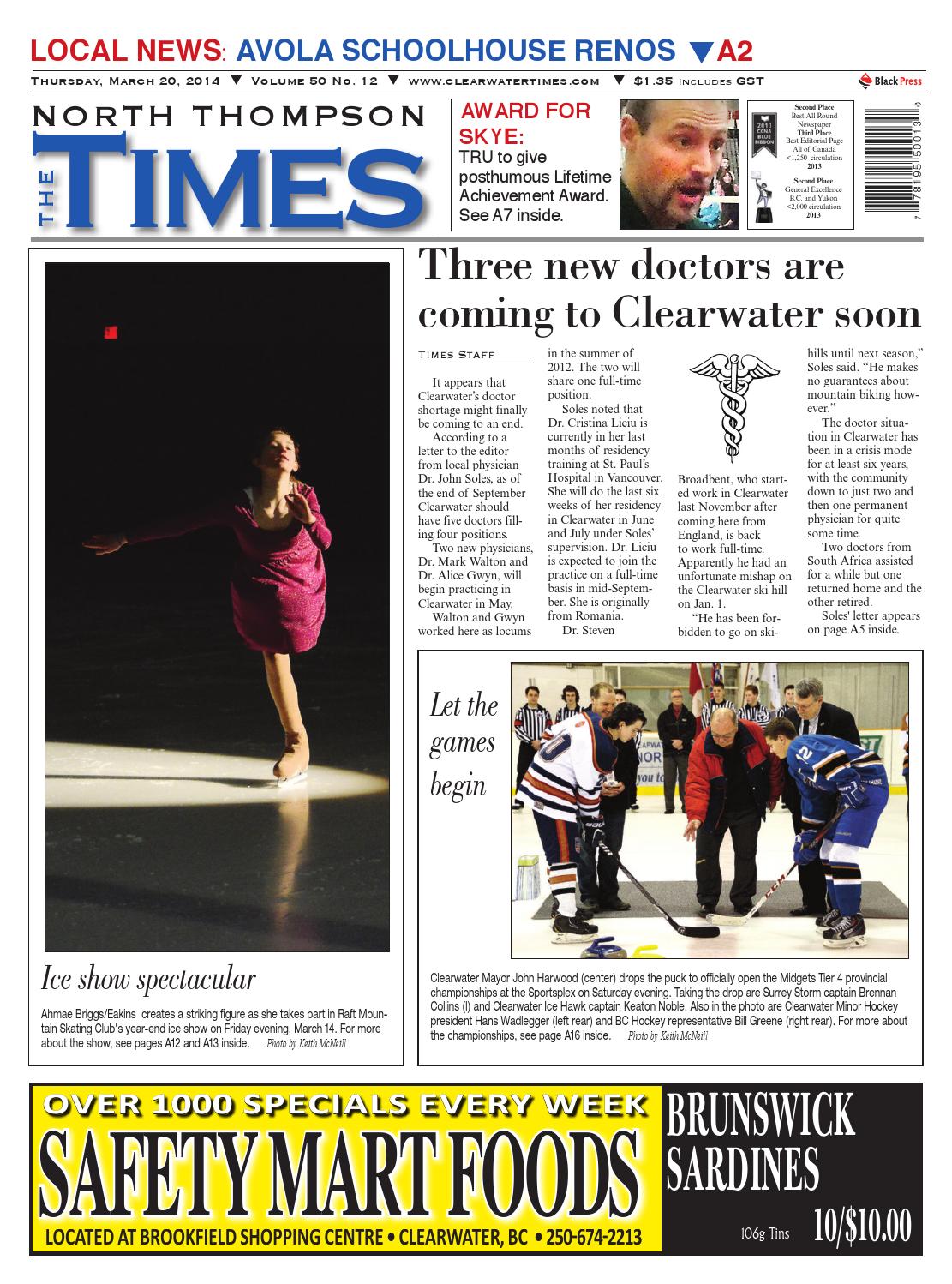 Clearwater Times, March 20, 2014 by Black Press Media Group - Issuu