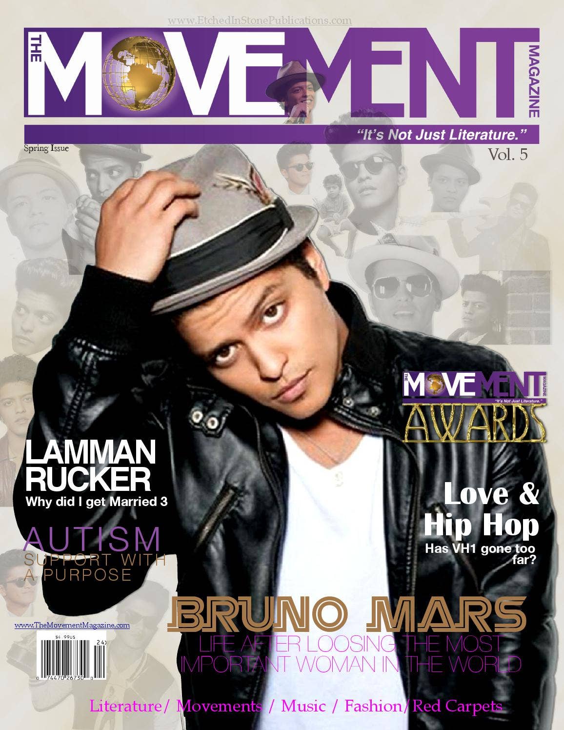 EPK with Bruno Marz cover The Movement Magazine by Audrey Egypt Young ...