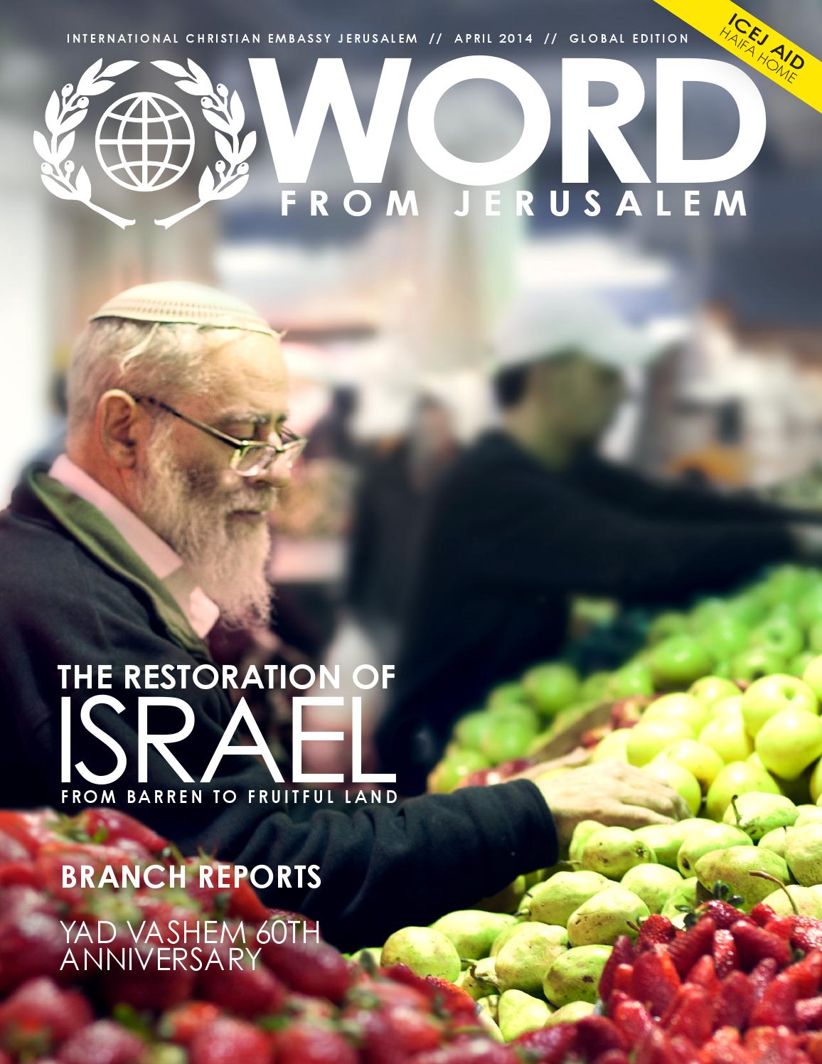 Word From Jerusalem Magazine - April 2014 by ICEJ - Issuu