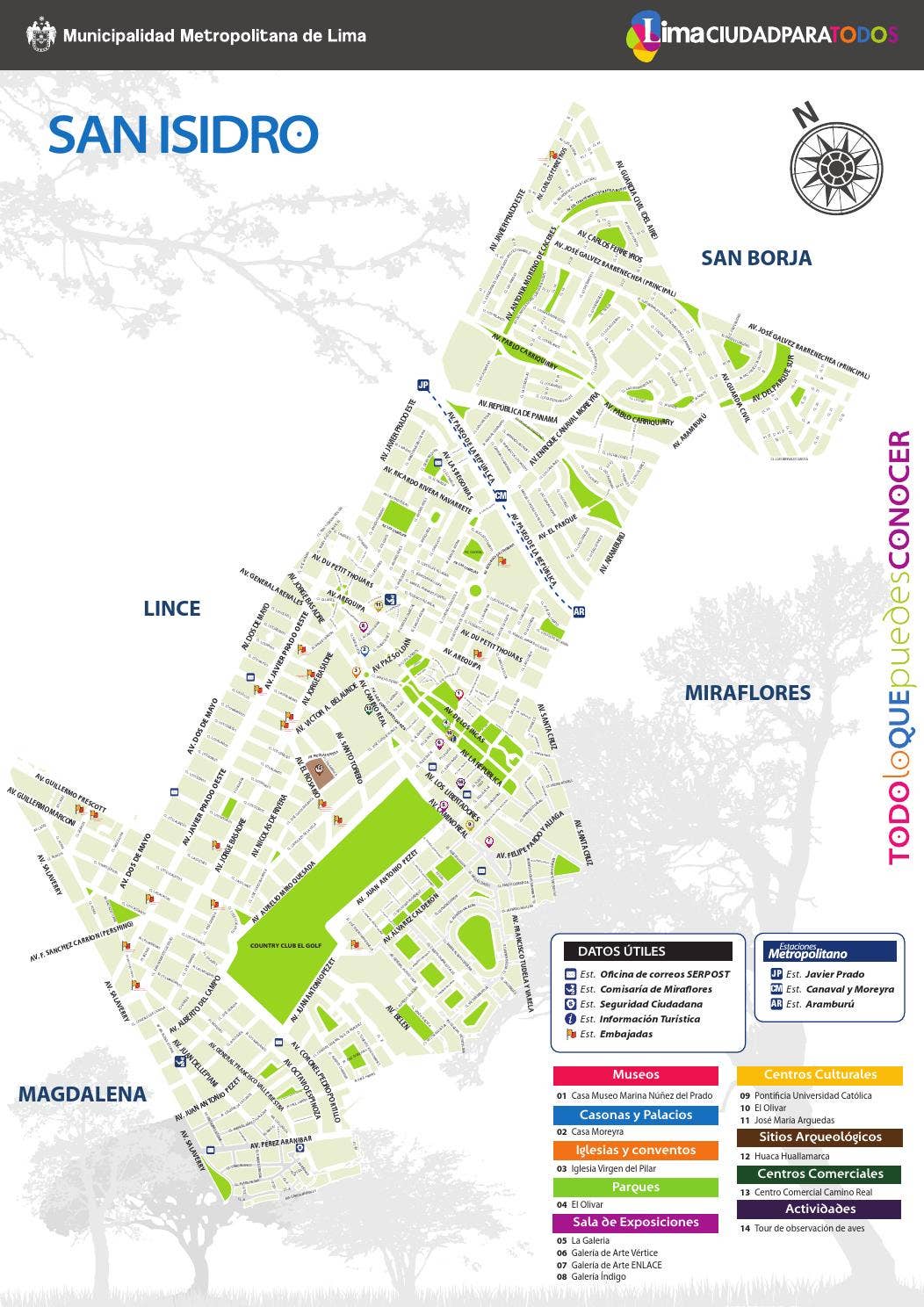 Mapa de San Isidro by Visit Peru - Issuu