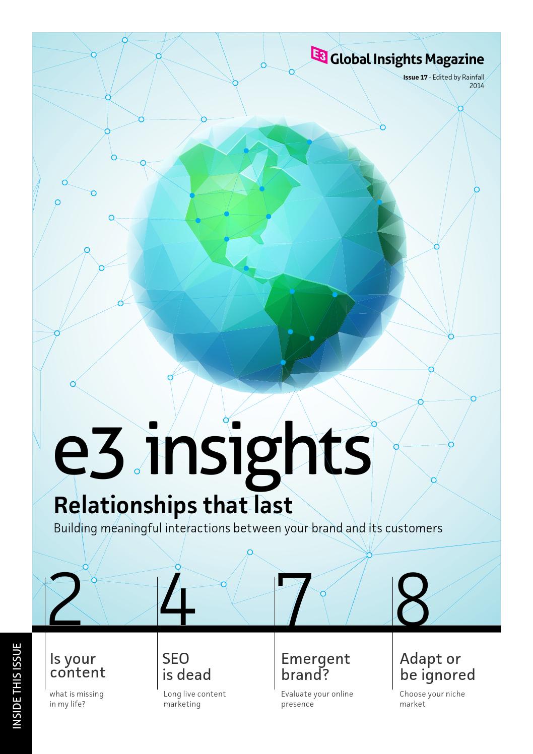 E3 Global Issue Magazine - No. 17 by Rainfall - Issuu