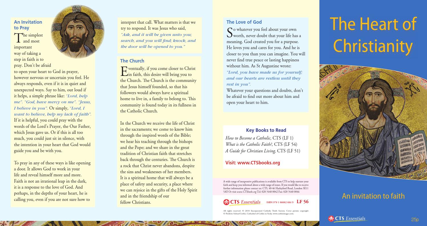 The Heart of Christianity Leaflet by Catholic Truth Society - Issuu