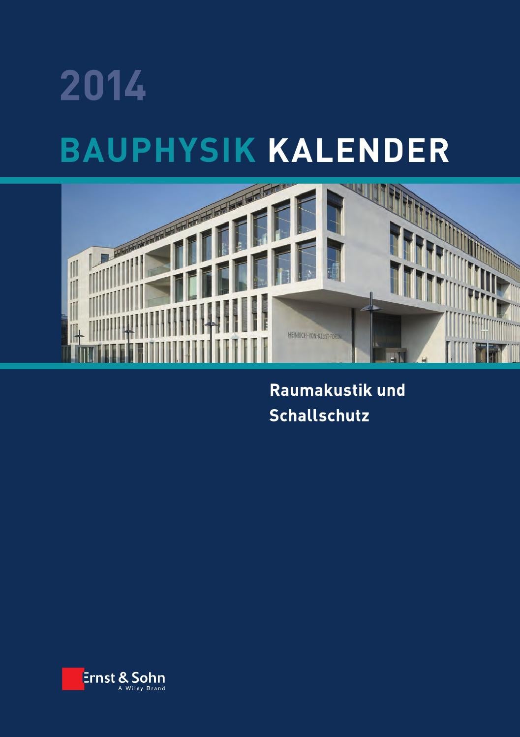 Fouad, Nabil A. (Hrsg.) - Bauphysik-Kalender 2014 (Schwerpunkt ...