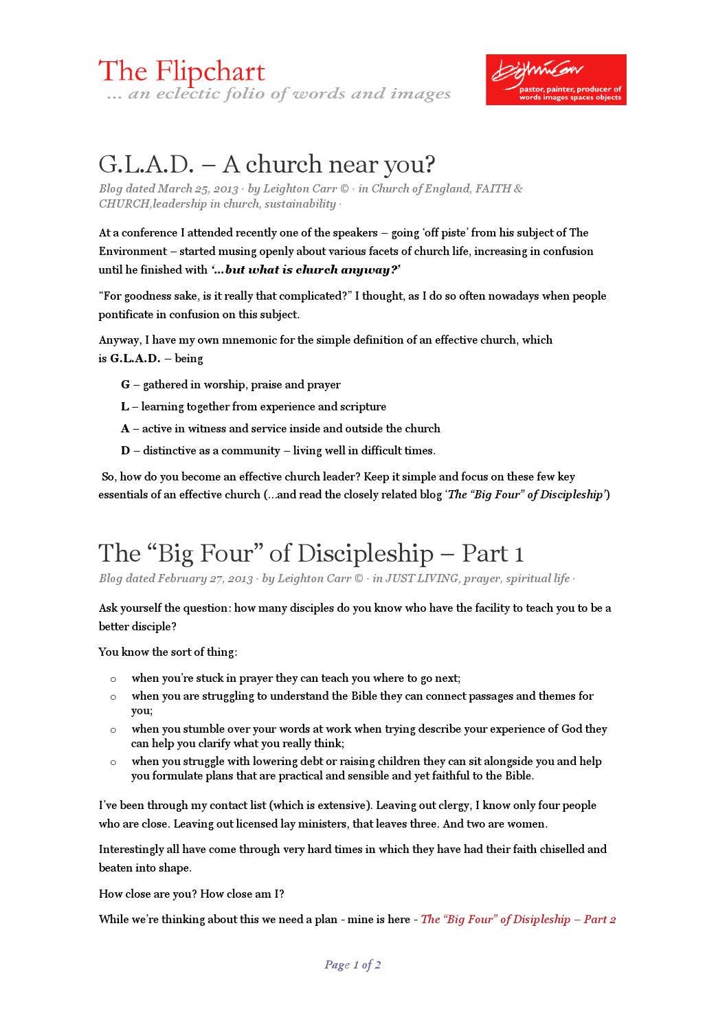 Glad a church near you by Leighton Carr - Issuu