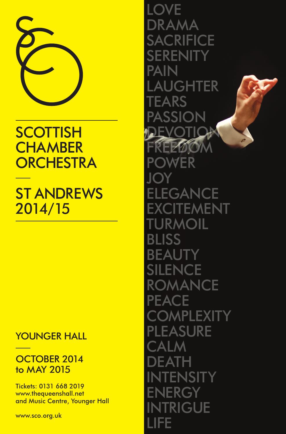 SCO 2014/15 Season Brochure - St Andrews by Scottish Chamber Orchestra ...