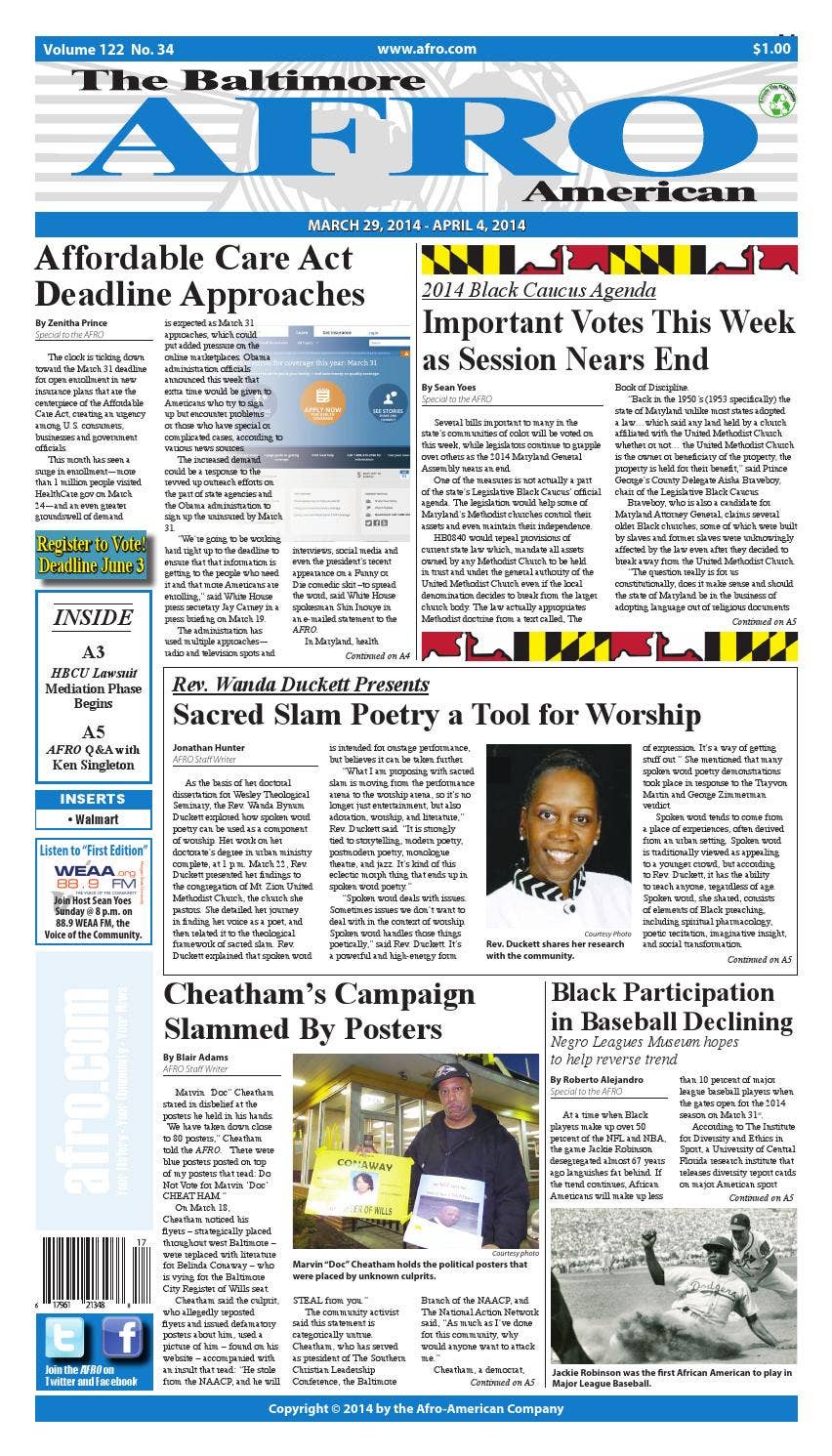 Baltimore Afro-American Newspaper March 29 2014 by AFRO News - Issuu