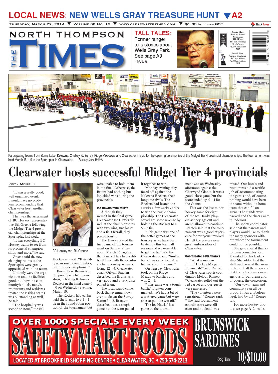 Clearwater Times, March 27, 2014 by Black Press Media Group - Issuu