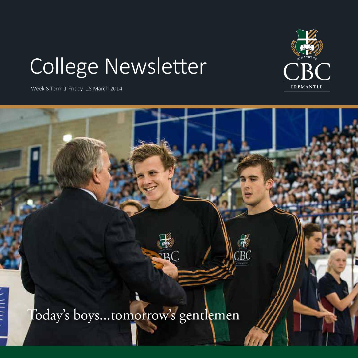CBC Fremantle College Newsletter Week 8 Term 1 by CBC Fremantle - Issuu